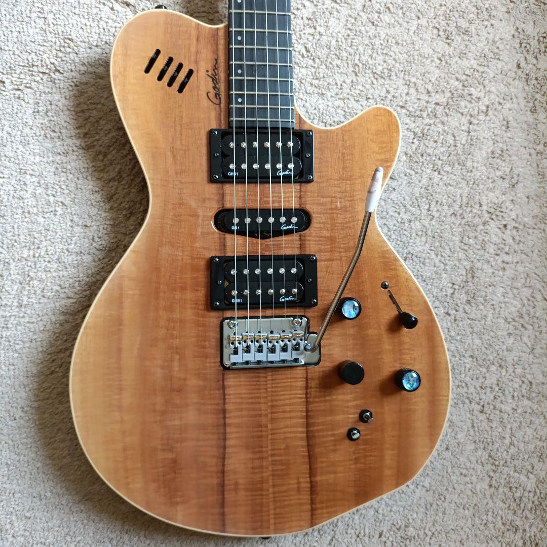 godin xtSA Koa フィギュアドコアトップ