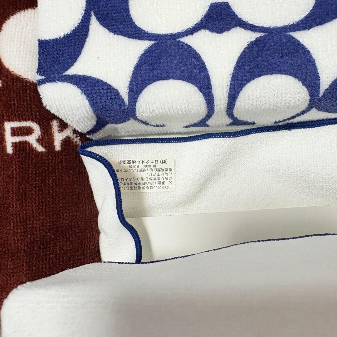 COACH コーチ　タオルギフト　シグネチャー　文字ロゴ　キャンバス柄