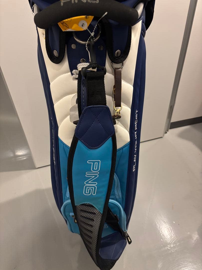 美品　PING GOLF CB-P191 キャディバッグ 青色9.5インチ