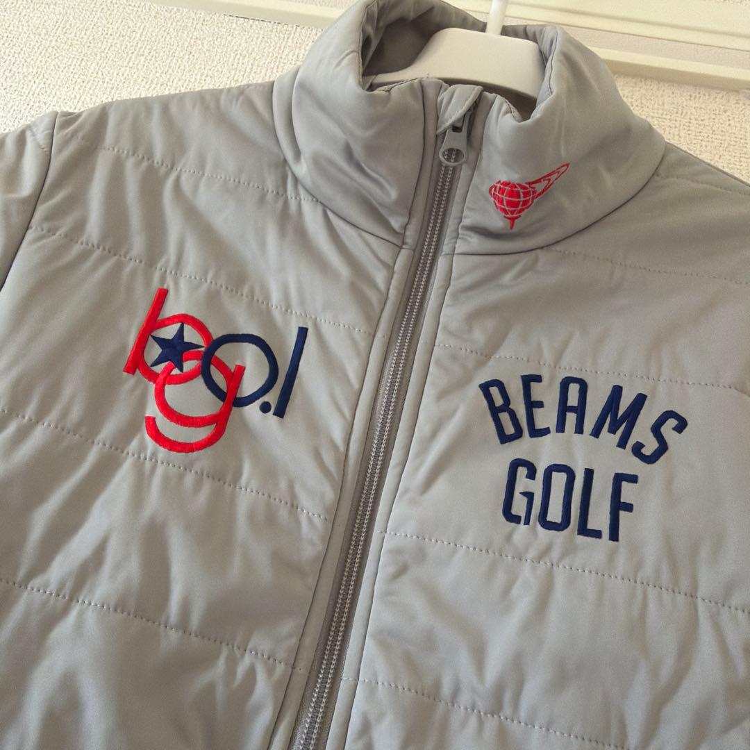 BEAMS GOLF 中綿ショートスリーブジャケット グレー