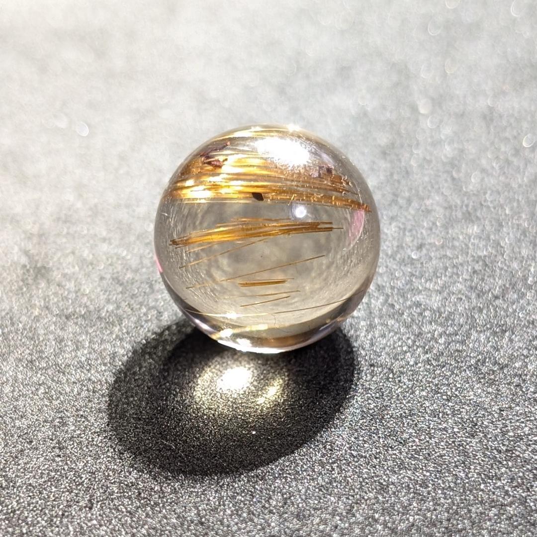 一点物 タイガータイチンルチルスフィア 18ミリ クリスタル台座 最強金運