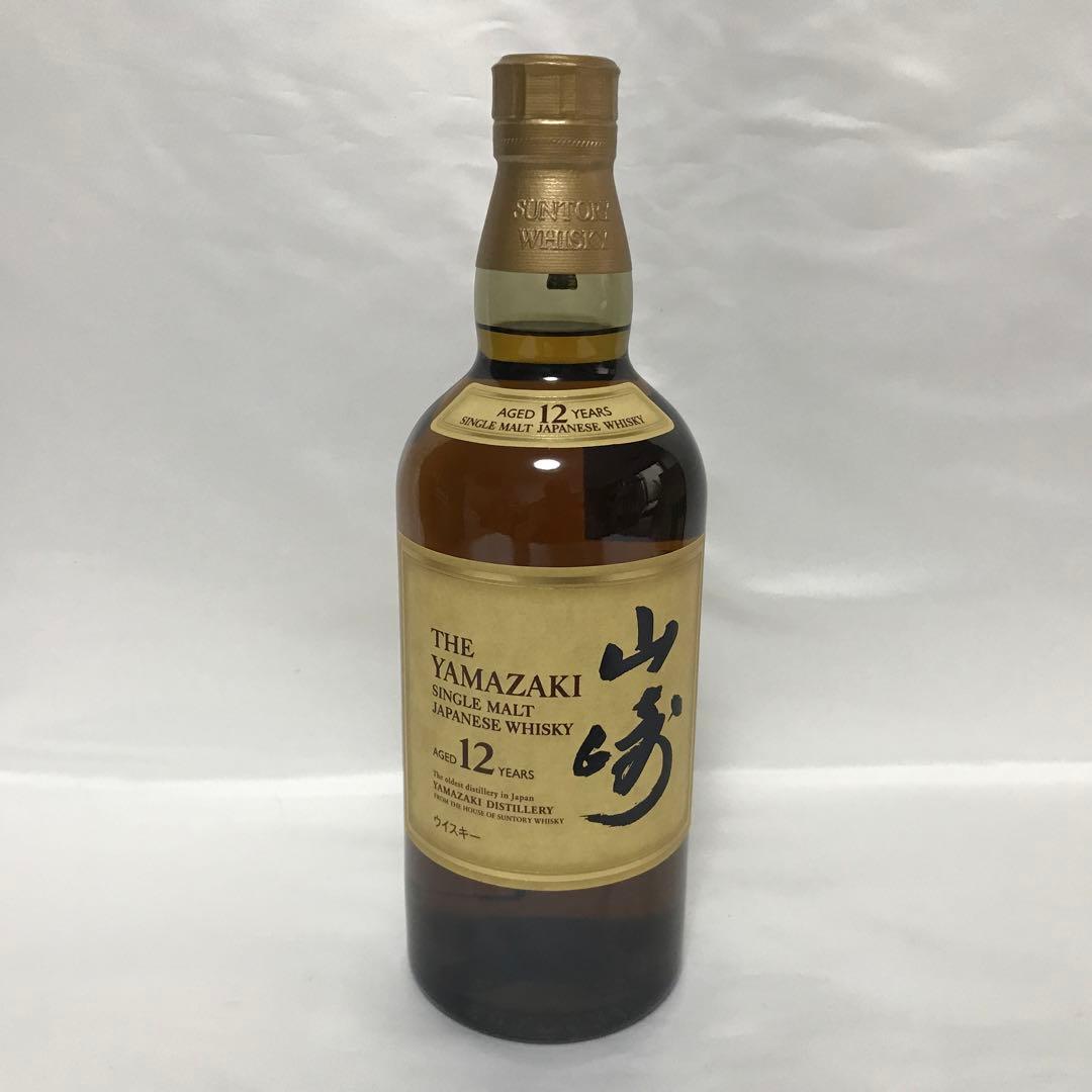 【箱付・未開封】サントリーシングルモルトウイスキー 山崎12年 700ml瓶