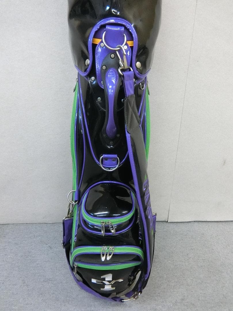 b619 エヴァンゲリオン EVA GOLFゴルフ キャディバッグ 初号機カラー