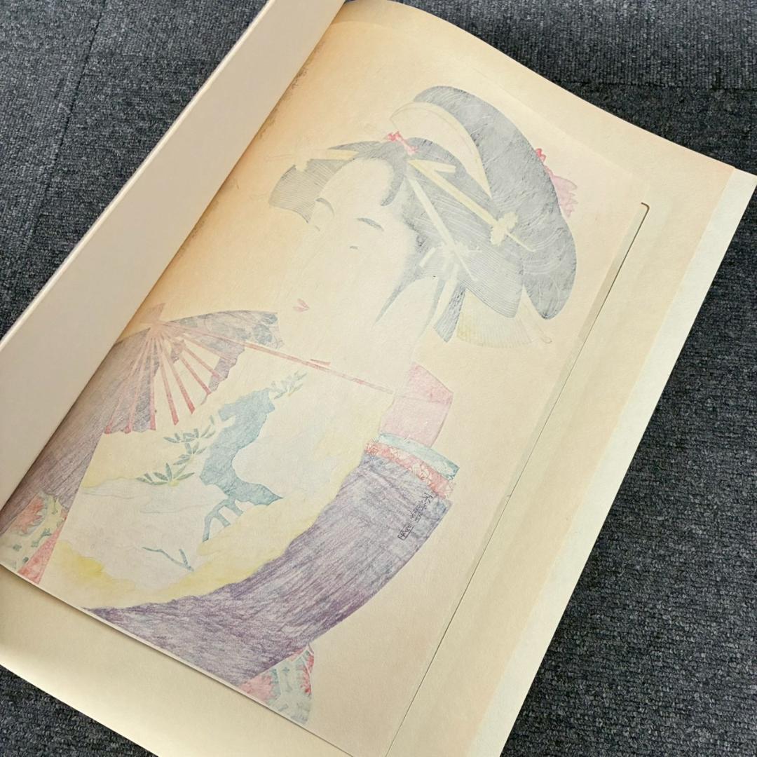 喜多川歌麿他「未刊 浮世絵美人名画撰」手摺木版画 全24枚揃 完品 アダチ版画