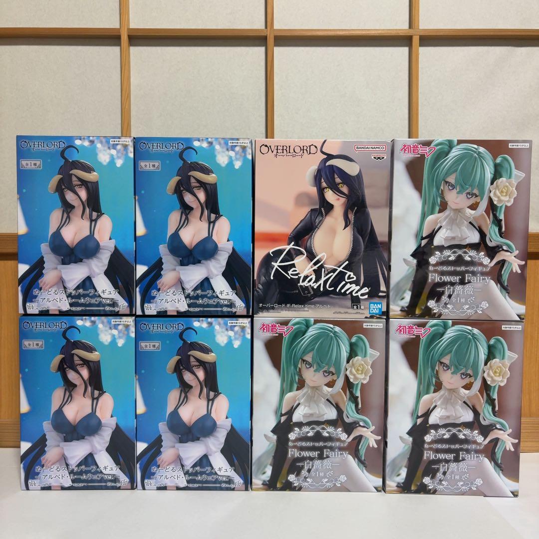 OVERLORDアルベド　初音ミクプライズフィギュア8体セット【まとめ売り】