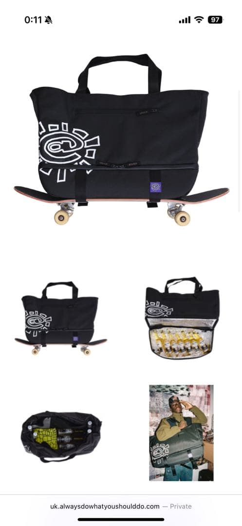 スケートボード always XL carry all skate tote bag