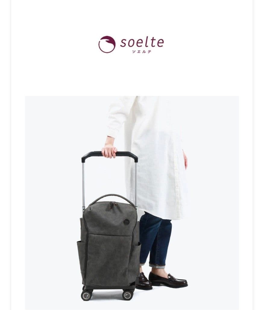 美品❇️soelte(ソエルテ)キャリーカートお買い物や旅行にも ACE エース