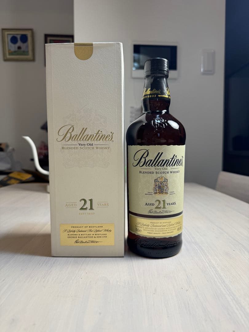 【大限定セール】 Ballantine's 21年 ウイスキー 箱付き蓋無し