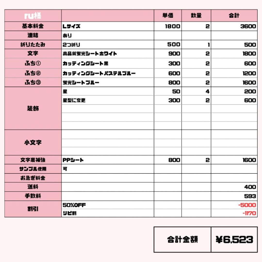 ru【2/26発】うちわ文字 連結 文字パネル 団扇屋さん オーダー