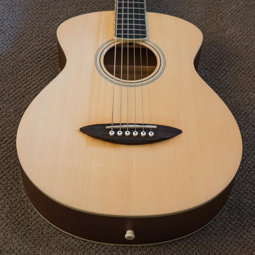 SAMICK AOM-2 ミニギター極上 単板トップ＆GROVER