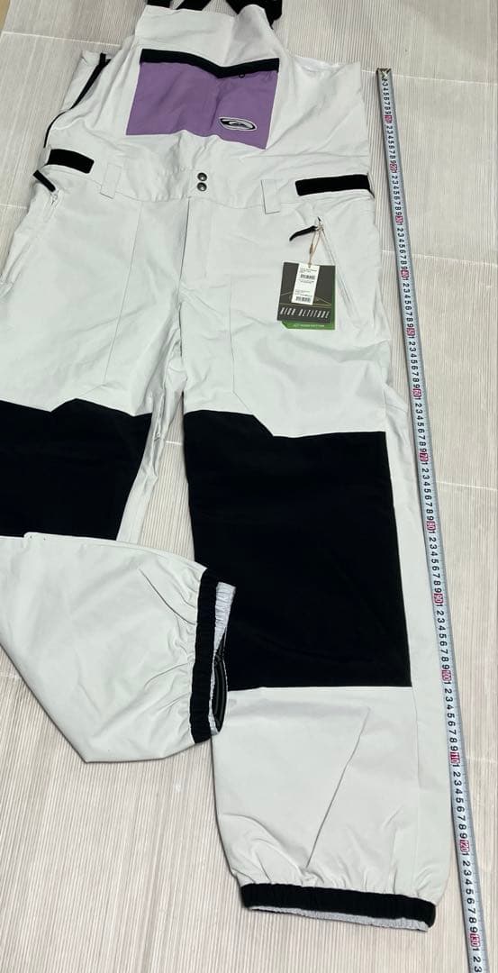 送料無料 新品 QUIKSILVER スノーウェア ビブパンツ L WHT