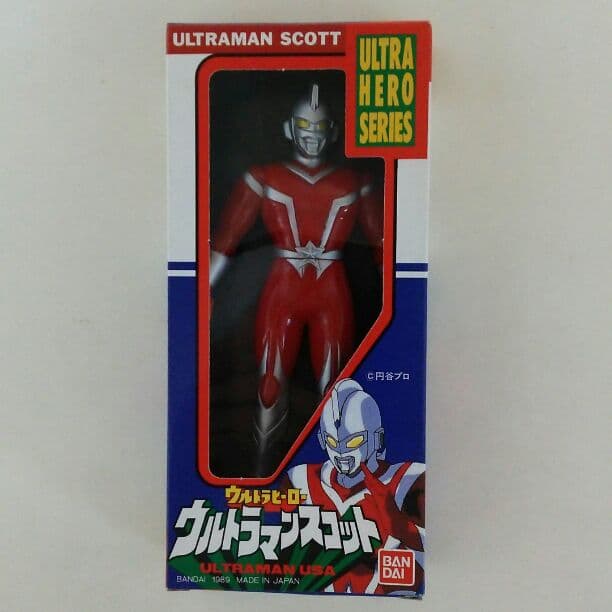 「ウルトラマンＵＳＡ」ソフビ人形・ウルトラマンスコット（新品・１９８９年）