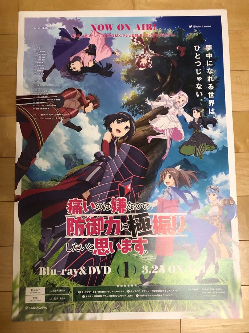 【非売品】痛いのは嫌なので防御力に極振りしたいと思います。 B2 ポスター