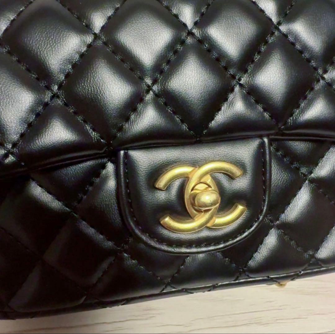 CHANEL ロゴハンドル キルティング ショルダーバッグ ノベルティ 訳あり