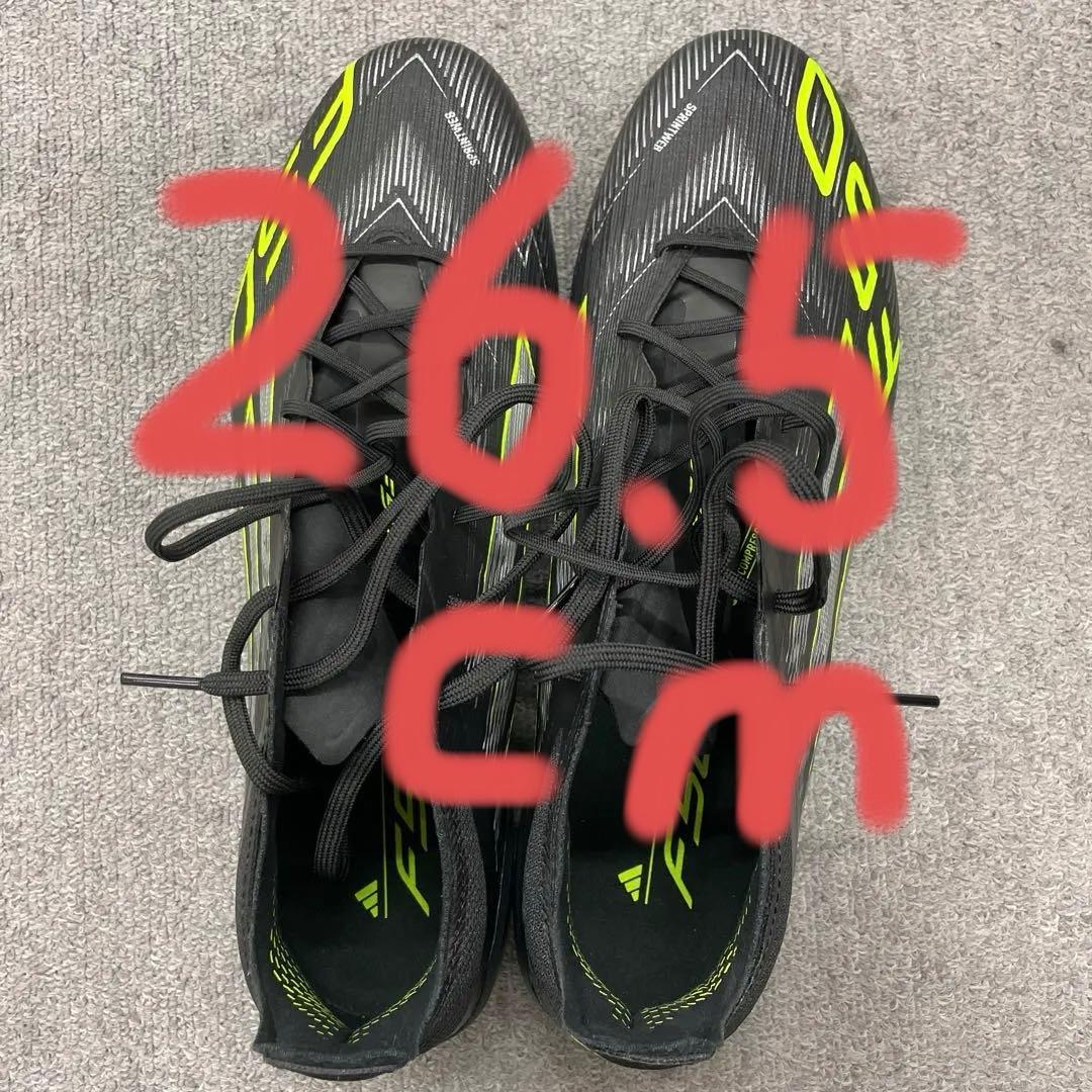 adidas F50 ブラック/イエロー スパイク　26.5 2443