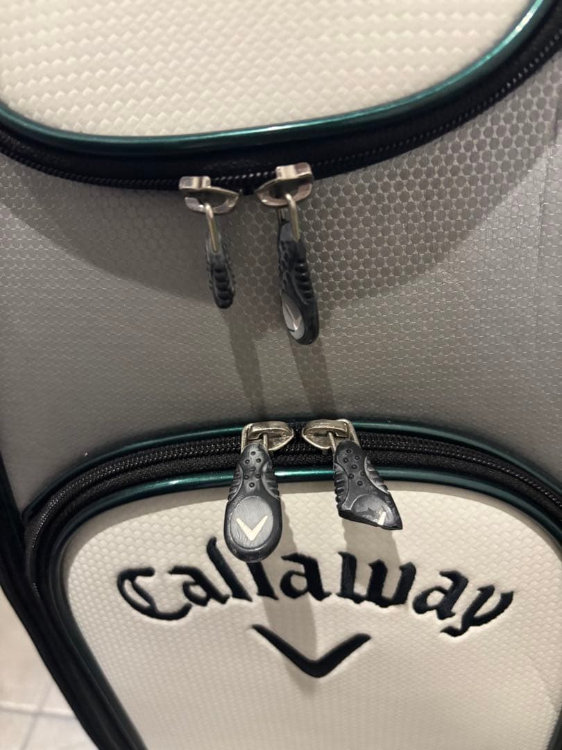 【掲載終了まで残りわずか】Callaway キャディバッグ ホワイト・グリーン