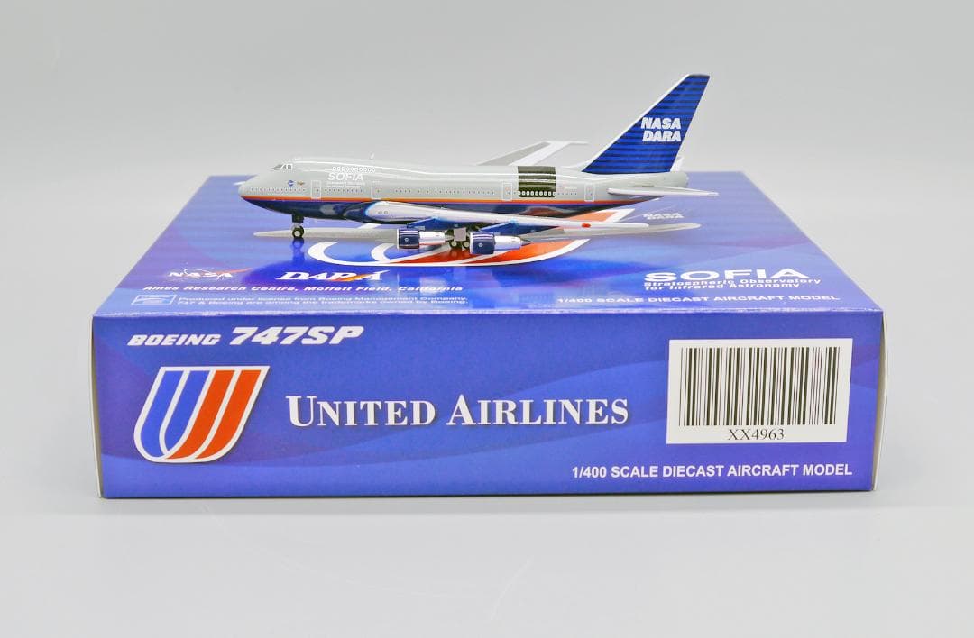 NASA SOFIA 747SP N145UA ユナイテッド航空塗装 1/400