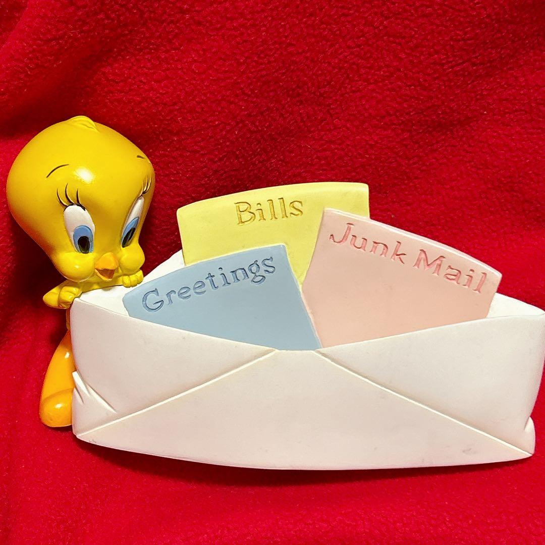 WB トゥイーティー TWEETY レターホルダー ビンテージ フィギュア 置物