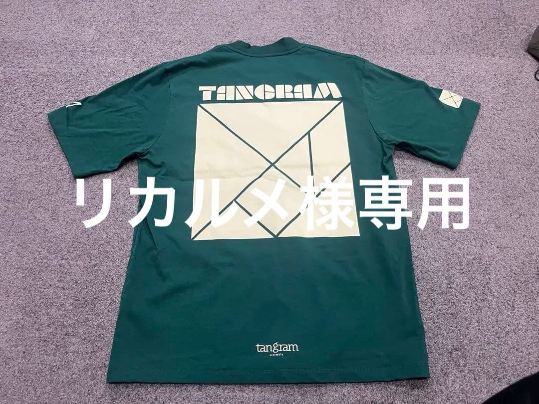 tangram ダークグリーン Tシャツ