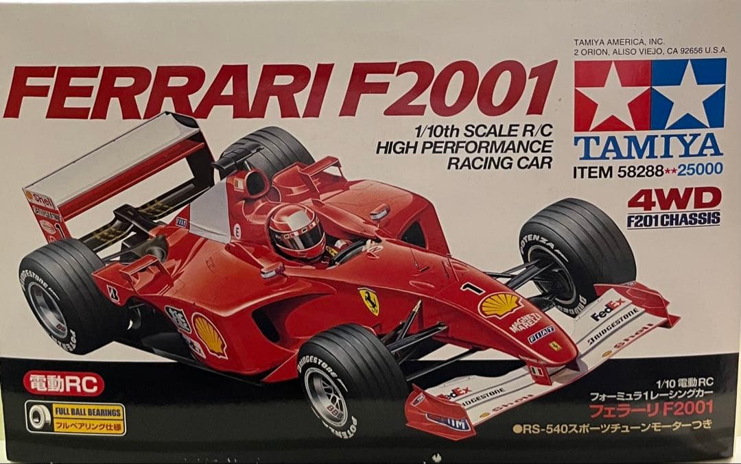 タミヤ　1/10 Ferrari f2001