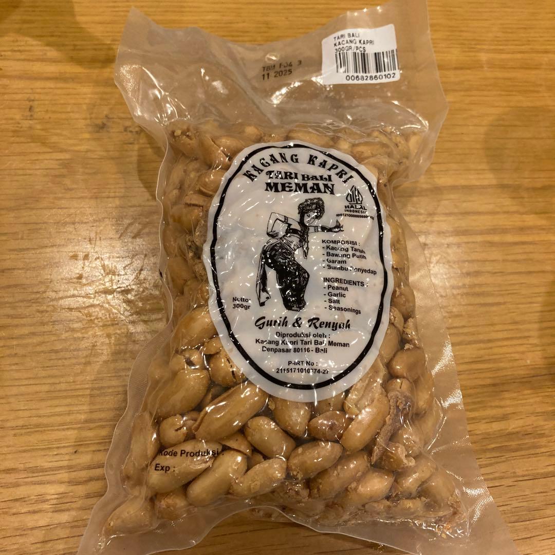 10個、Kacang Kapri Tahi Bali Meman 300g、バリ