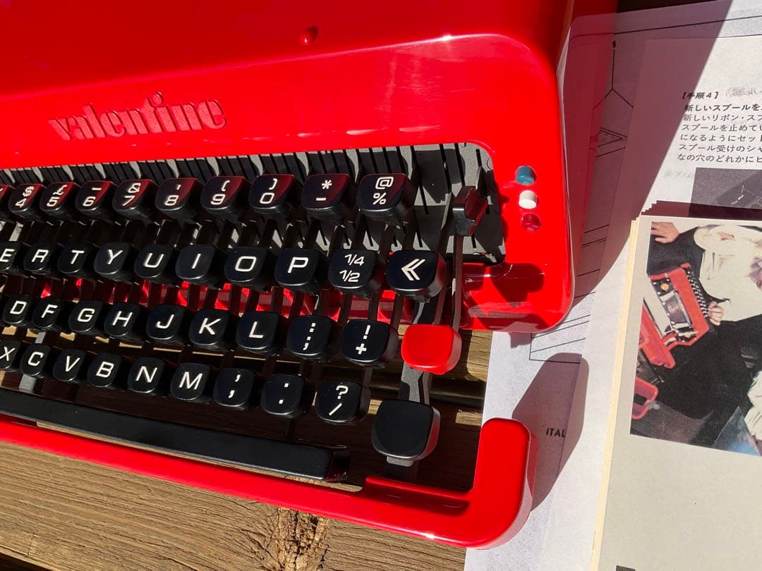 olivetti valentine 整備済　完動品　中古品　超綺麗