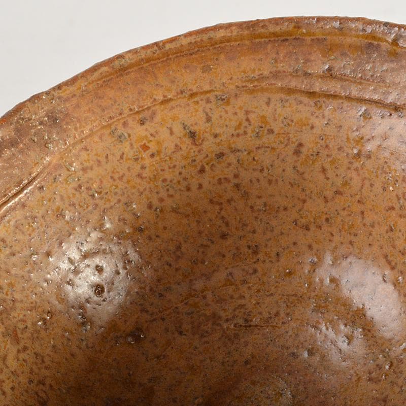 朝鮮美術　李朝　黄伊羅保茶椀　時代箱　N　6700