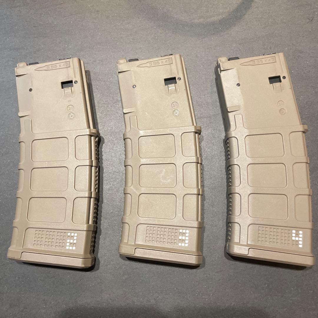 SAA マグプル PMAG マガジン ３本　東京マルイm4 MWSガスブロ