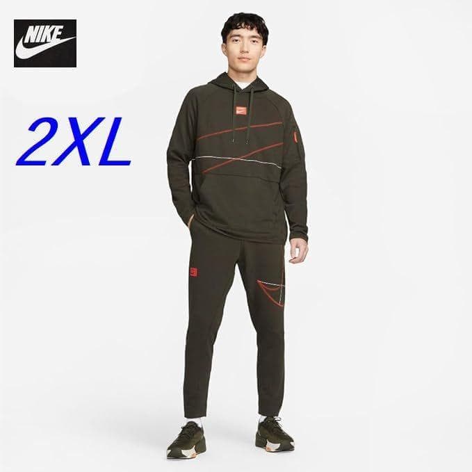 C新品 2XL ナイキ 上下セット ビッグスウッシュ セットアップ