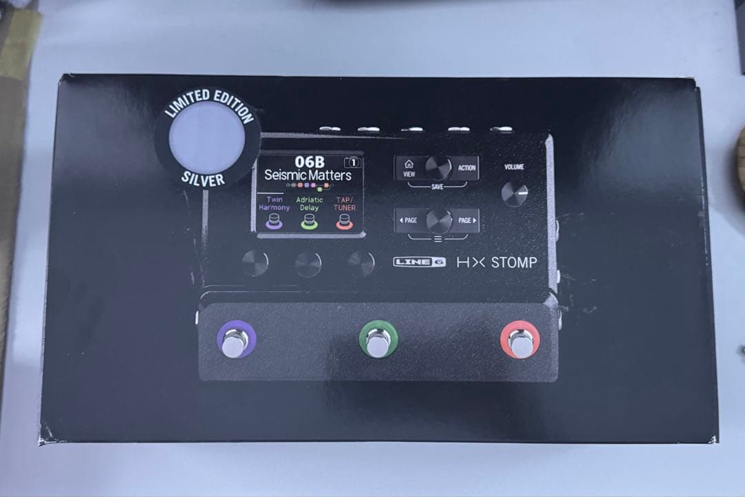 LINE 6 HX Stomp 限定色 シルバー オヤイデDCケーブル付
