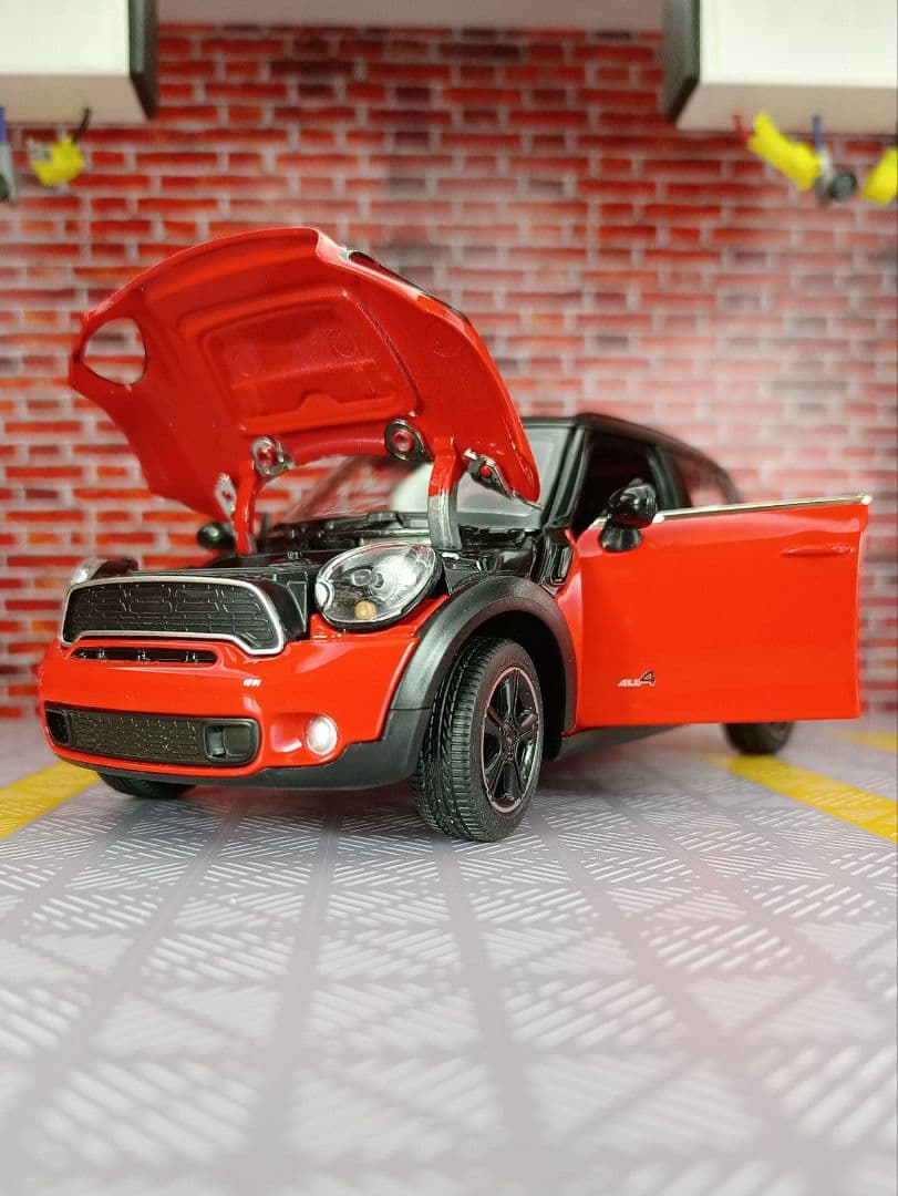  Minicooper レッド ミニカー 2ド 1:24