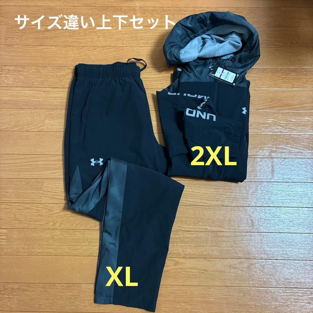 新品タグ付き★Under Armour ジャージ上下セット ブラック