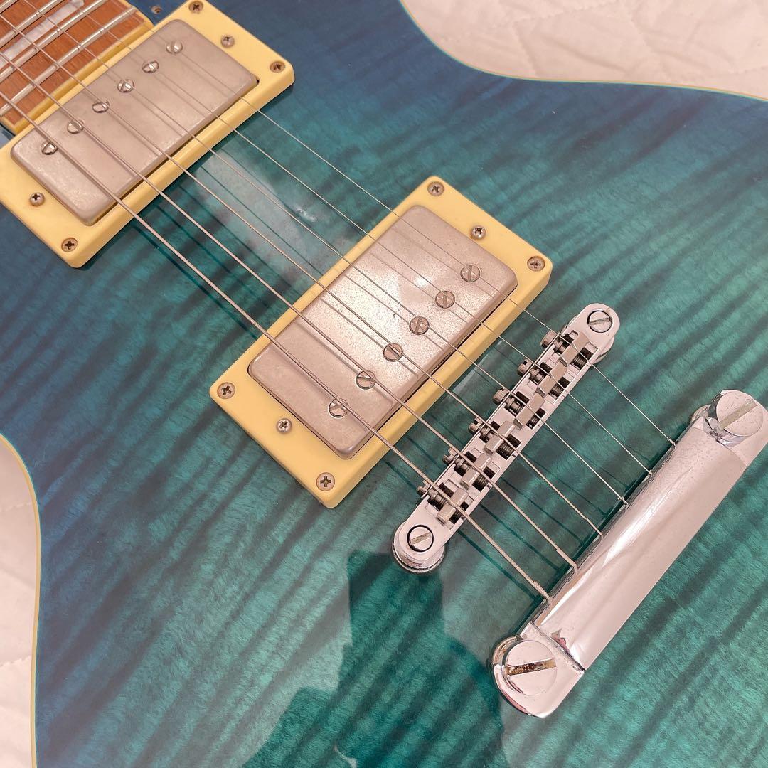 GrassRoots G-LP-60S See Thru Blue レスポール