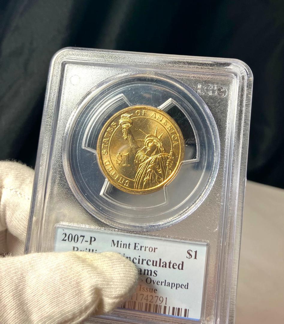 PCGS 鑑定　エラー　USA　旧1ドル