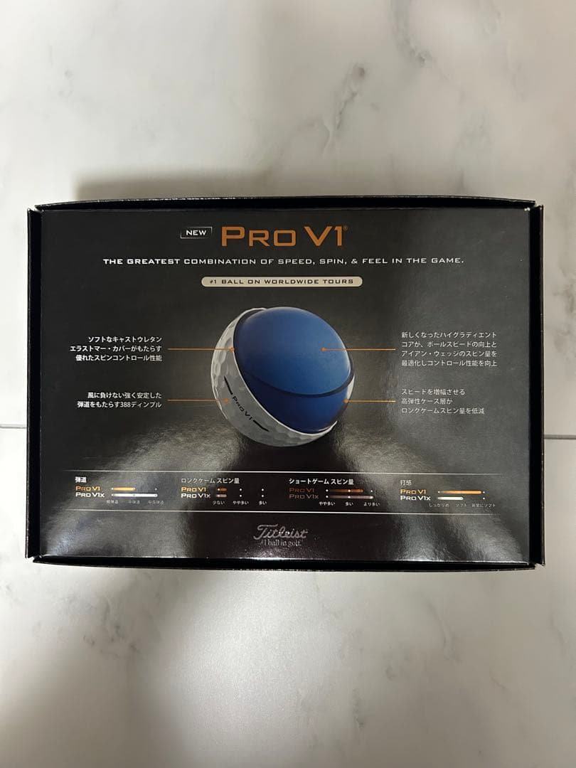タイトリストプロV1 PROV1 ゴルフボール25年ハイナンバー 6ダース72個