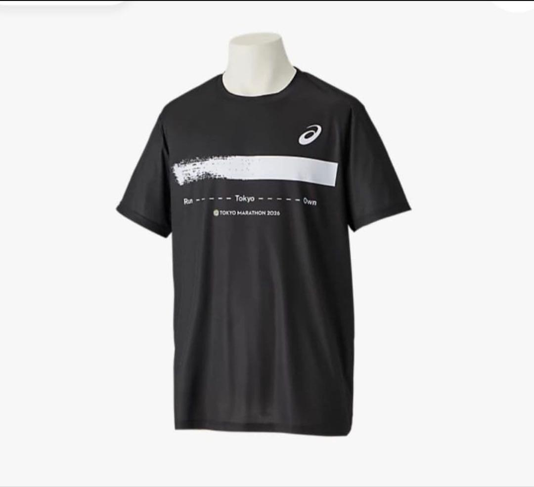 ASICS 東京マラソン 2026 Tシャツ ブラック