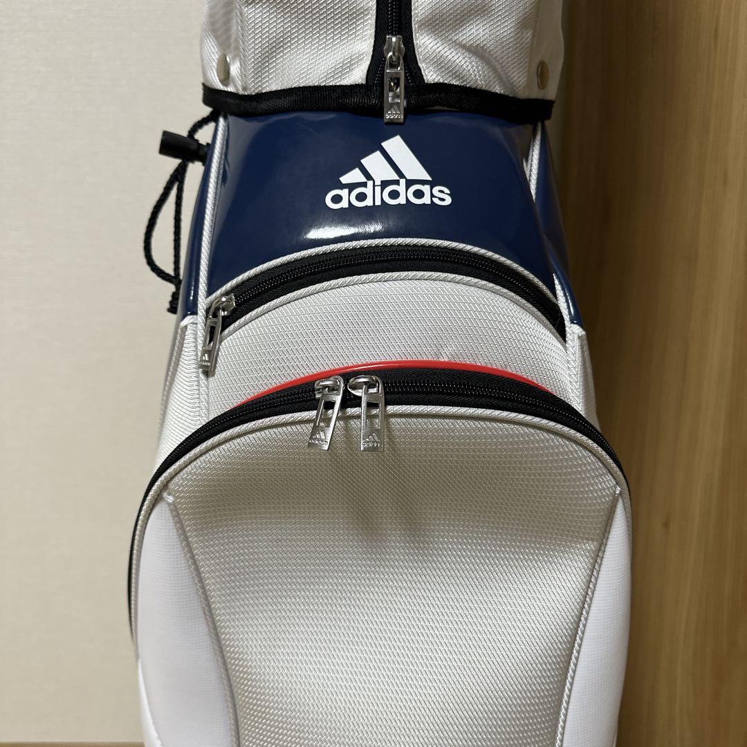 極美品 adidas golf アディダス ゴルフ キャディバッグ ５口 軽量