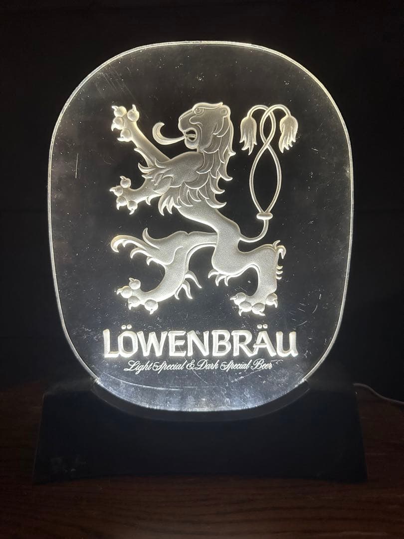LOWENBRAU BEER ヴィンテージ ネオンスタンド 米国製