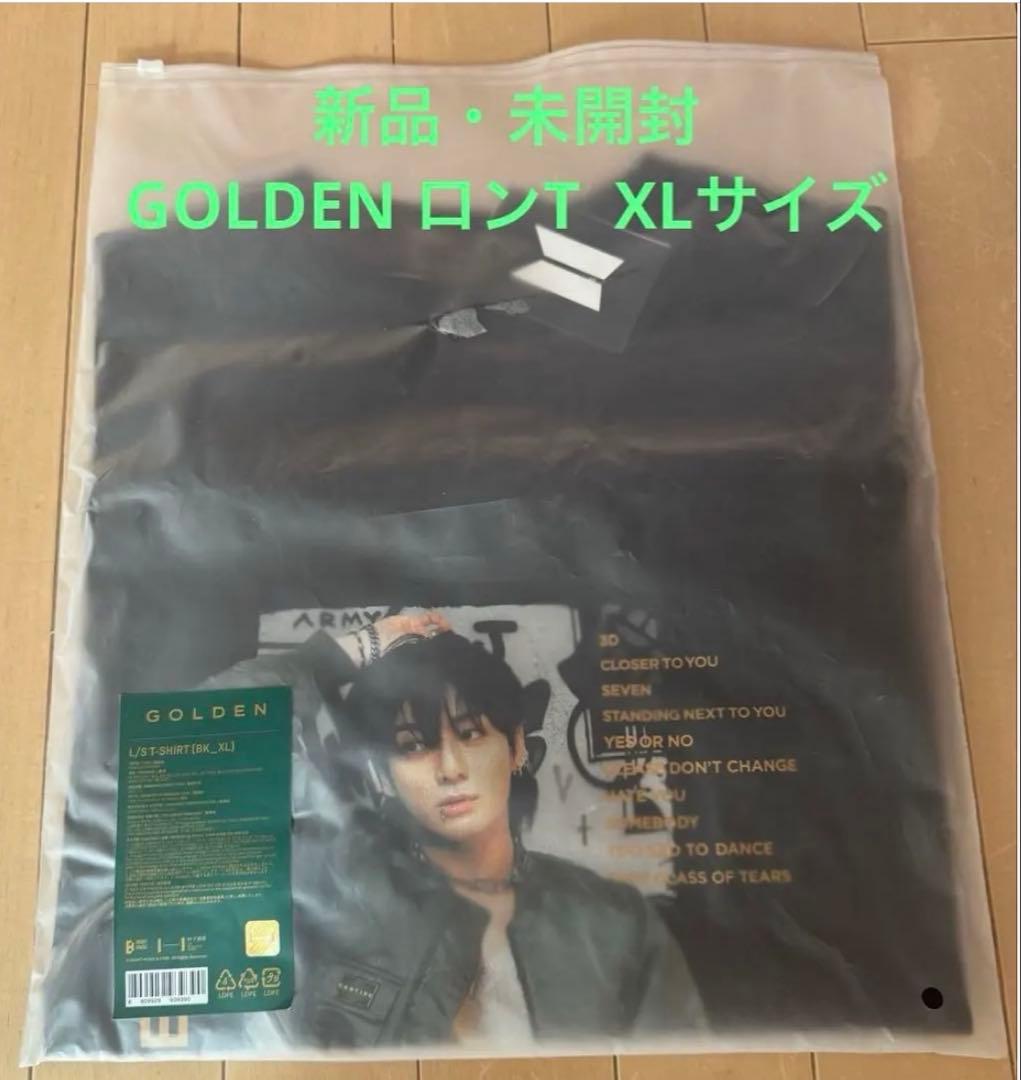 【新品・未開封】BTS ジョングク GOLDENグッズ Tシャツ XL