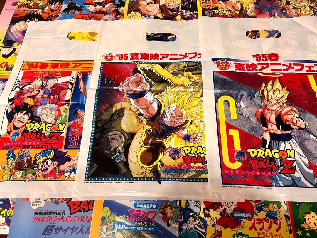 ドラゴンボール★東映アニメフェア パンフレット10冊、ジャンボカードダス6枚