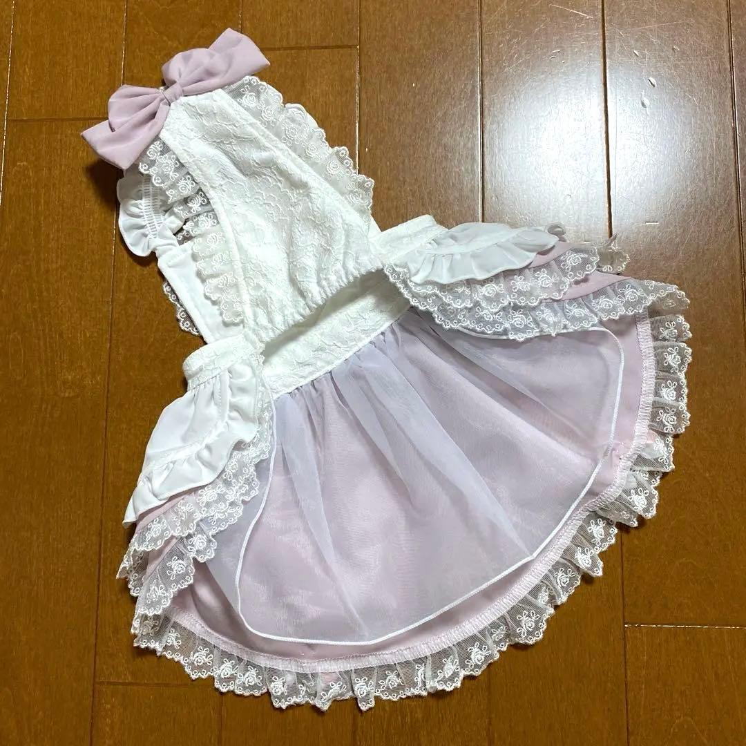 ❤️新品未使用‼️犬服CanNanaピンクアリス エプロンワンピース