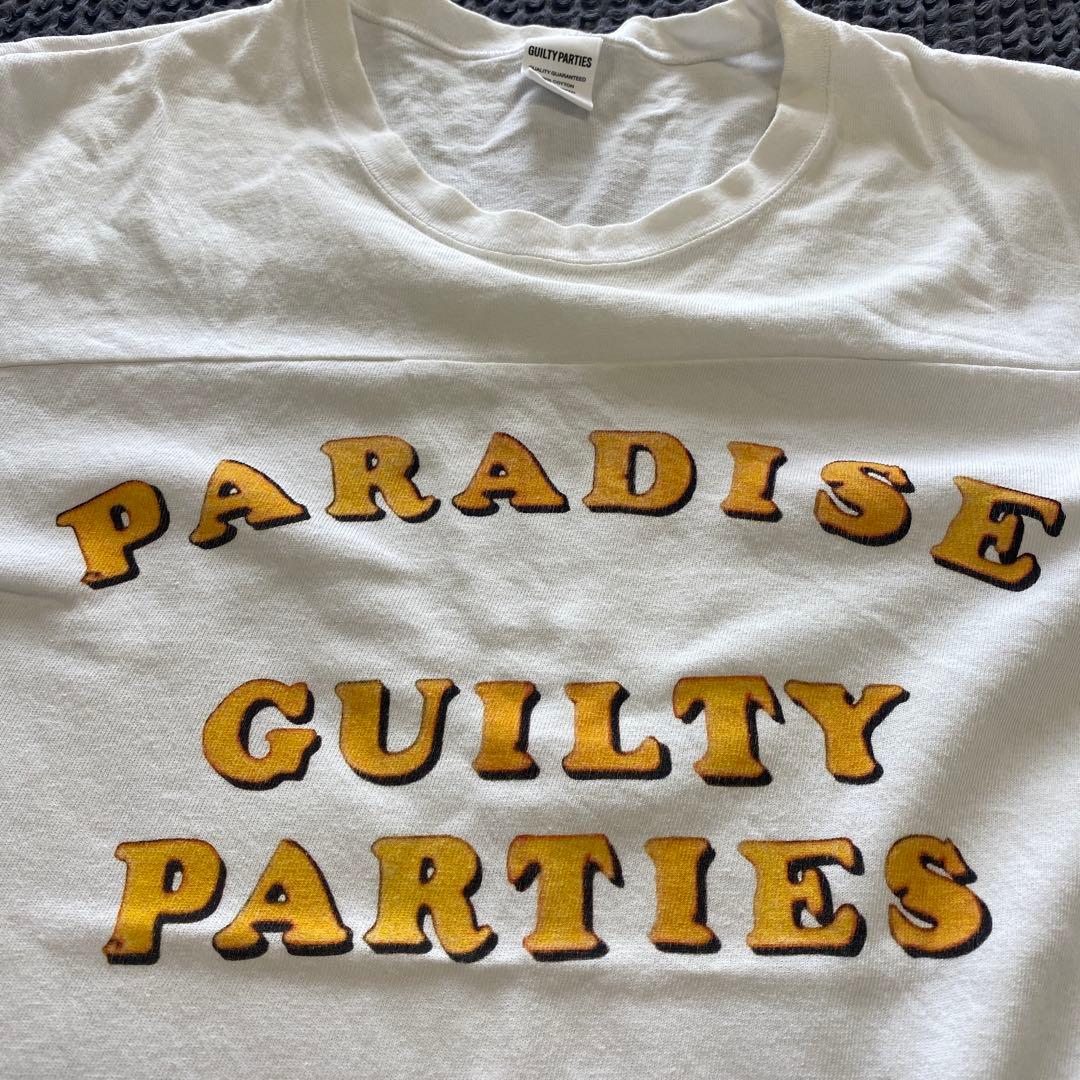 ワコマリア GUILTY PARTIES ホワイト フットボール Tシャツ XL