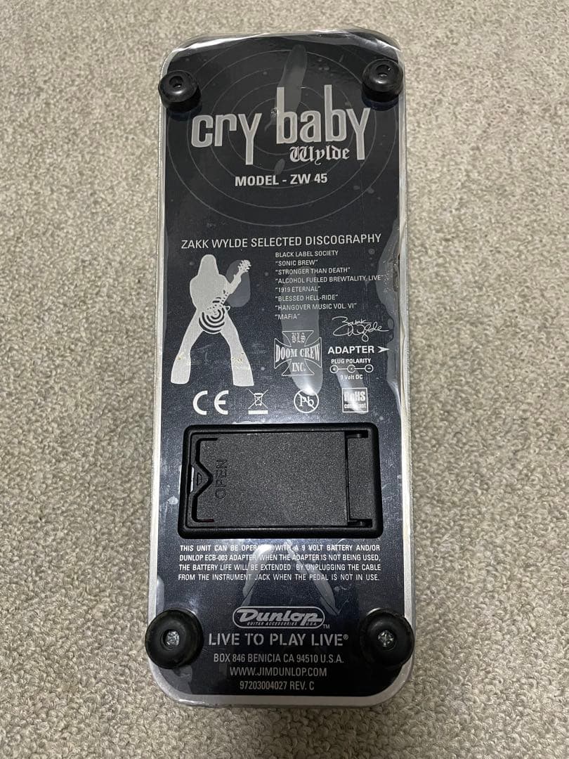 【中古】Jim Dunlop ZW45 Wylde Cry Baby