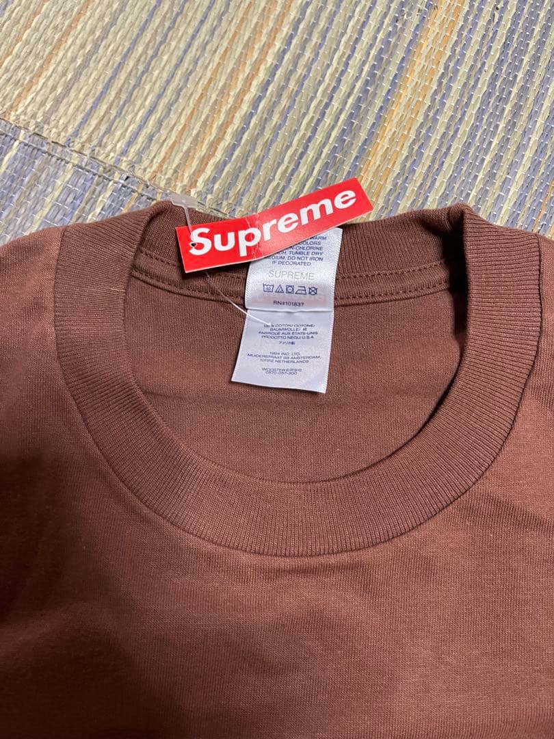 Supreme 22AW Braces Tee プリント Tシャツ ブラウン