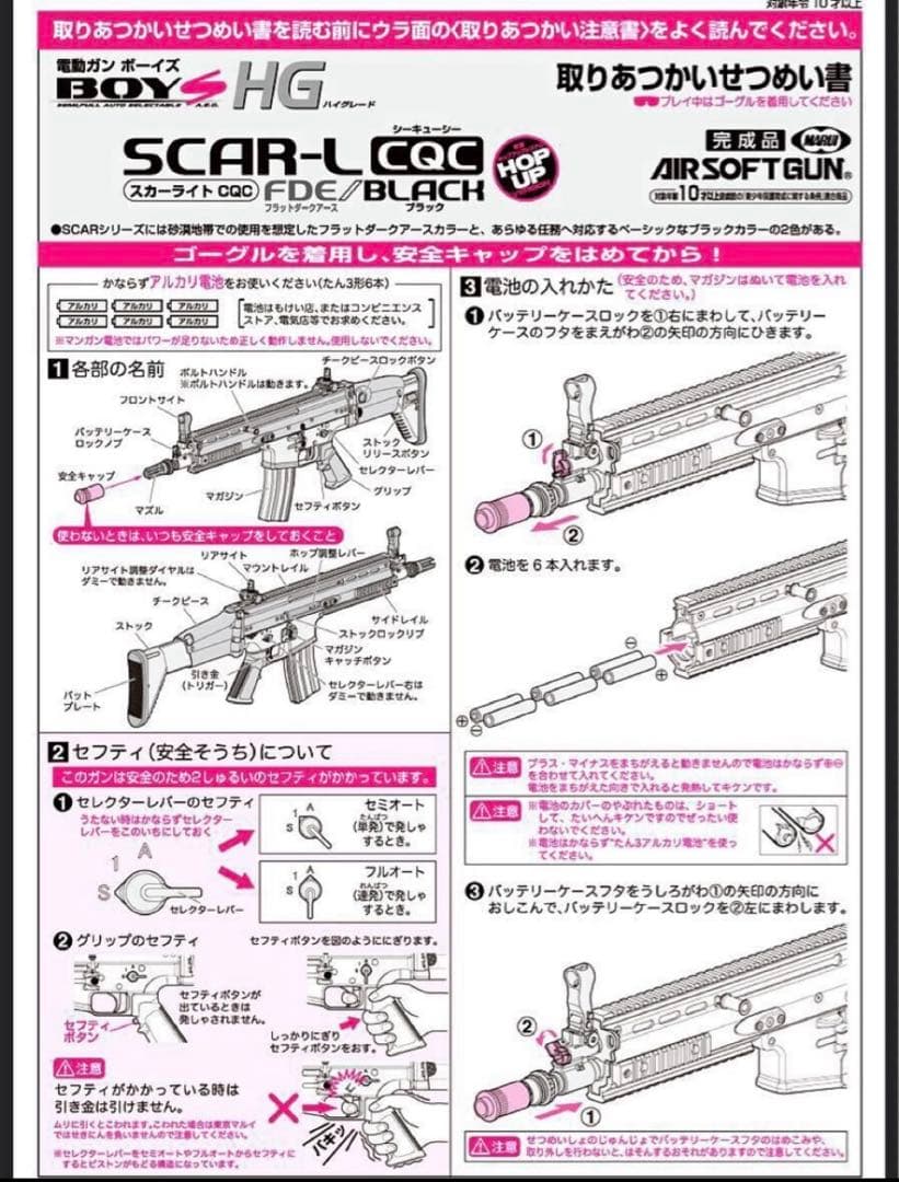 東京マルイ カスタム品　スカー　SCAR L電動ガン　ボーイズ　金属ピニオンギア
