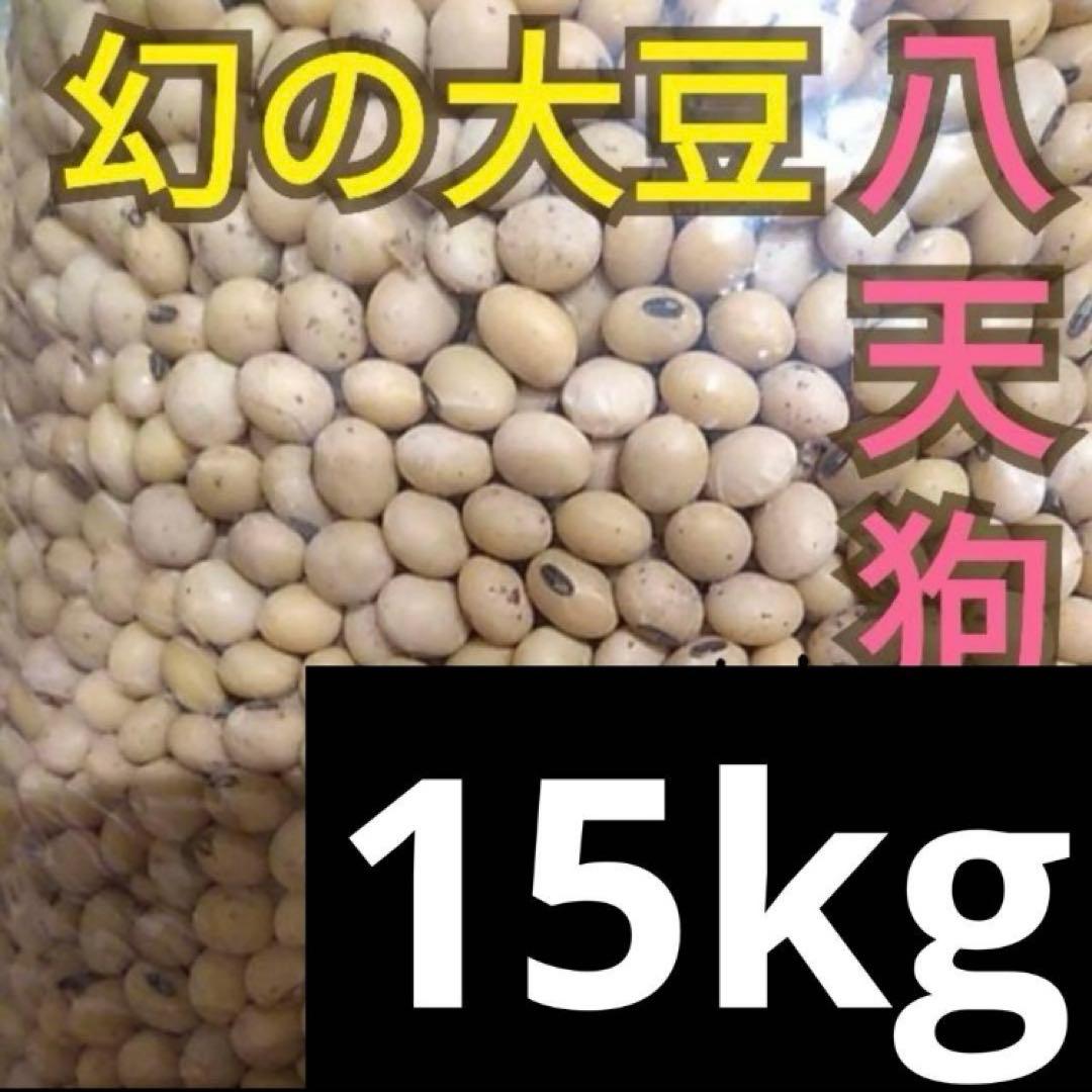 自然栽培　幻の大豆『八天狗』15kg 熊本県産