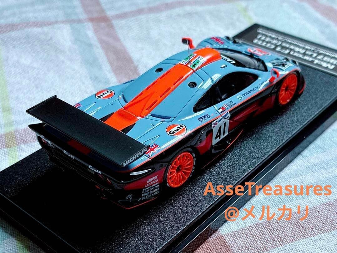 未使用 良状態 hpi 1/43 ガルフ・マクラーレンF1-GTR ル・マン仕様