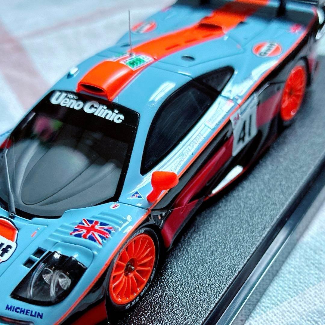 未使用 良状態 hpi 1/43 ガルフ・マクラーレンF1-GTR ル・マン仕様