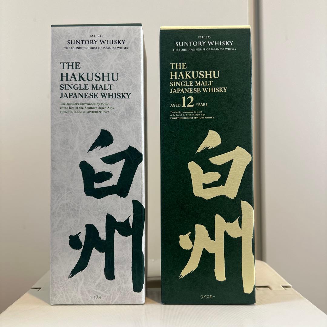 サントリーウイスキー　白州NV白州12年正規品セット