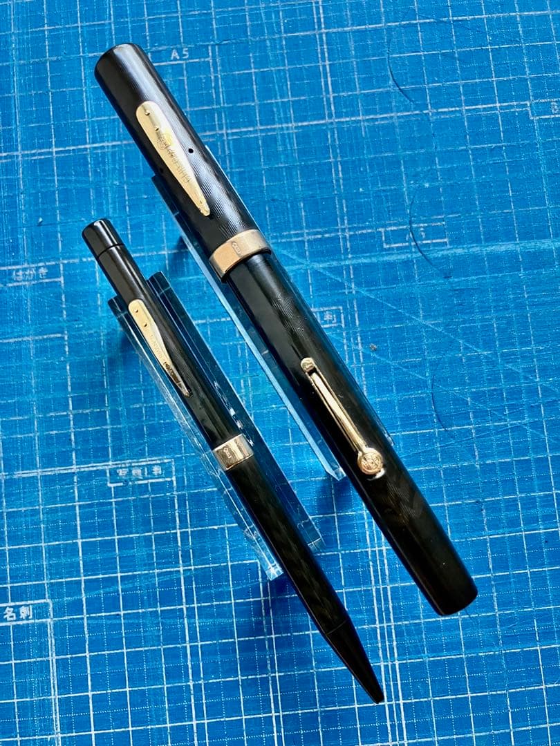 Waterman 52 万年筆 14金 ペンシル　7kゴールドバンド